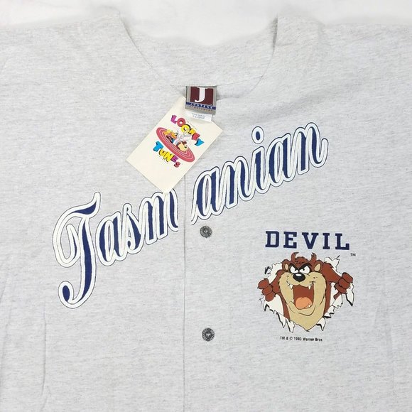 Jostens | Shirts | Nwt Vtg 993 Looney Tunes Tasmanian Devil Taz Gray ...